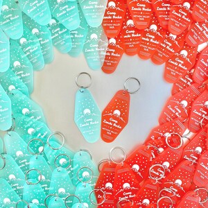 Bulk Personalized Motel Keychain // Bridesmaids Bachelorette Keychains ...