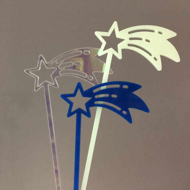 Shooting Star Stir Sticks // Celestial Theme Astronomy Space - Etsy