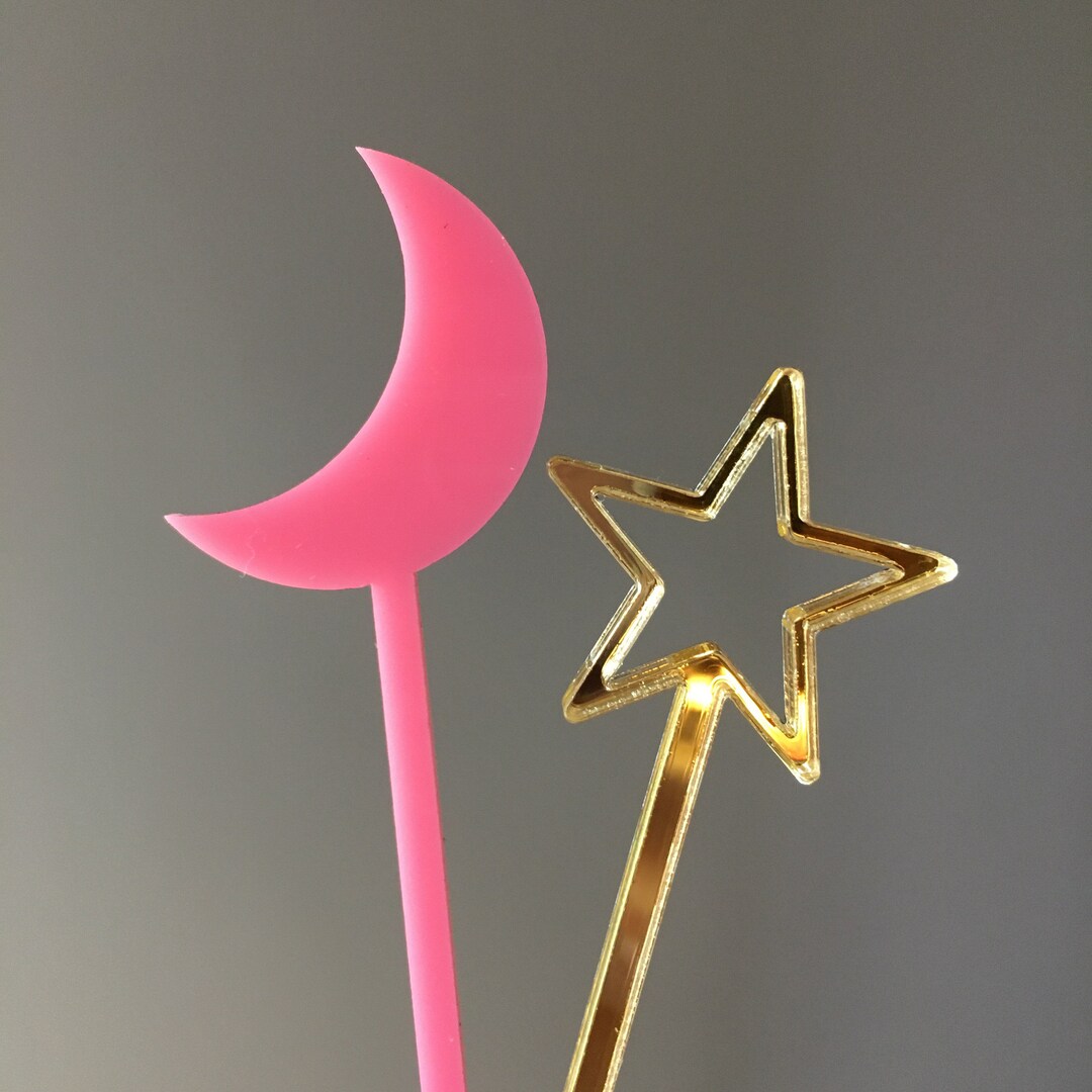 Moon Stir Sticks // Celestial Theme, Astronomy Party, Stargazers ...