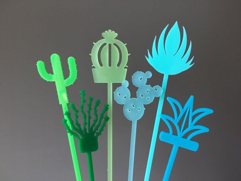 Cactus Sticks // Cowboy Cactus Desert Saguaro Stir Sticks - Etsy