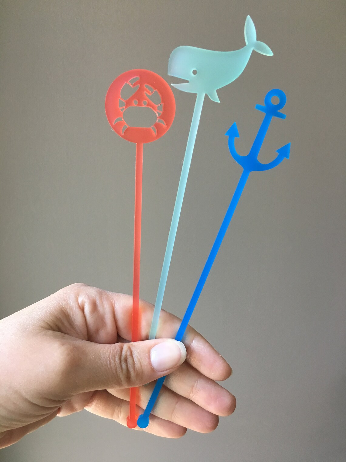 Whale Stir Sticks // Nautical Summer Coastal New England - Etsy