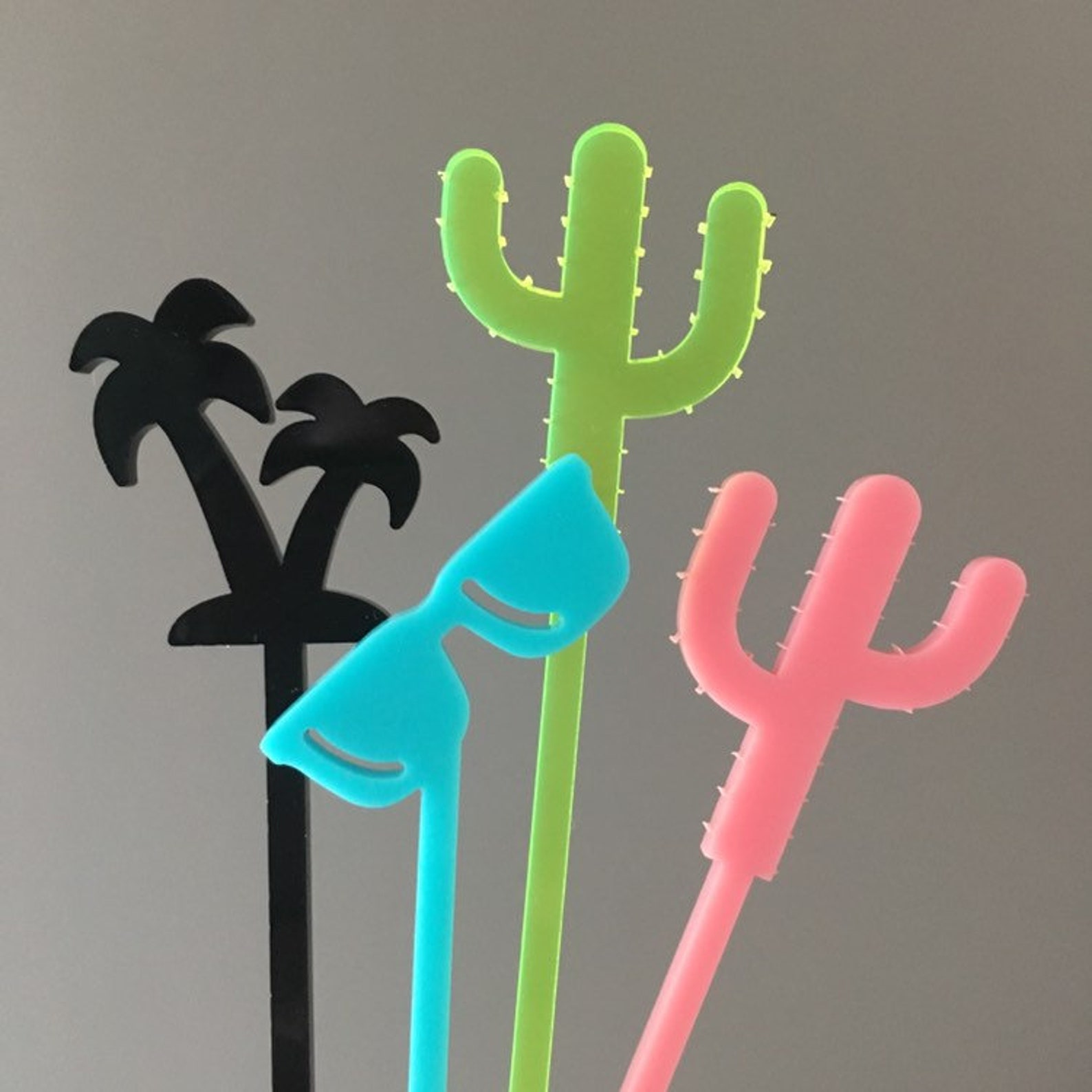 Cactus Sticks // Cowboy Cactus Desert Saguaro Stir Sticks - Etsy