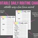 Printable Editable Daily Routine for Kids Daily Routine Chart Instant ...