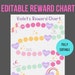 Editable Reward Chart | Printable Unicorn Reward Chart for Girls ...