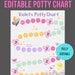 Editable Potty Chart Printable Butterfly Potty Chart for Girls Potty ...