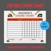 Editable Chore Chart, Printable Monster Truck Chore Chart Boys, Chore ...