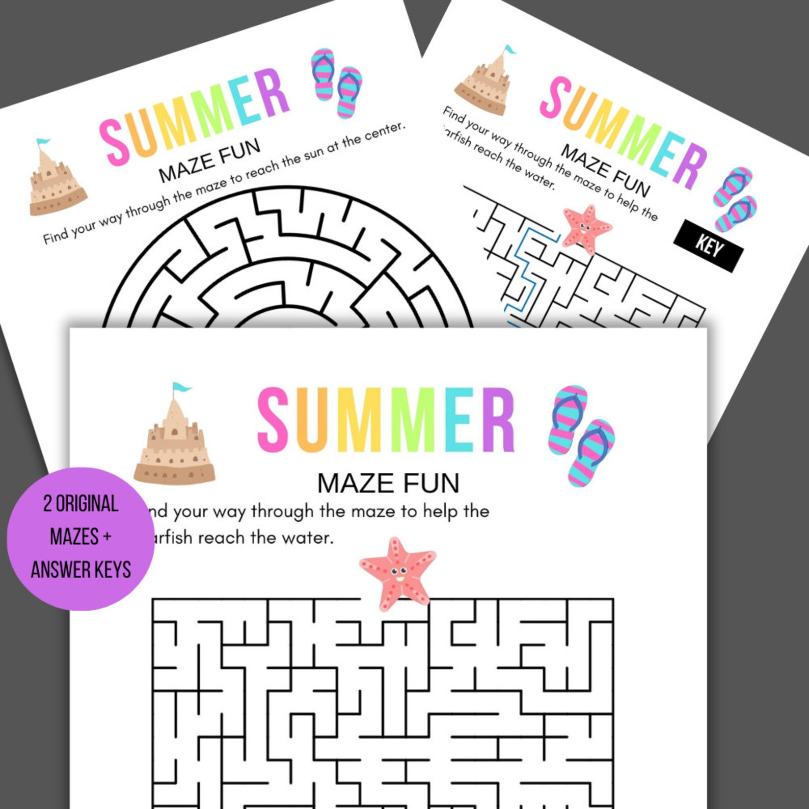 Summer Activities Printable | Kids Activity Pack (instant Download) - Etsy