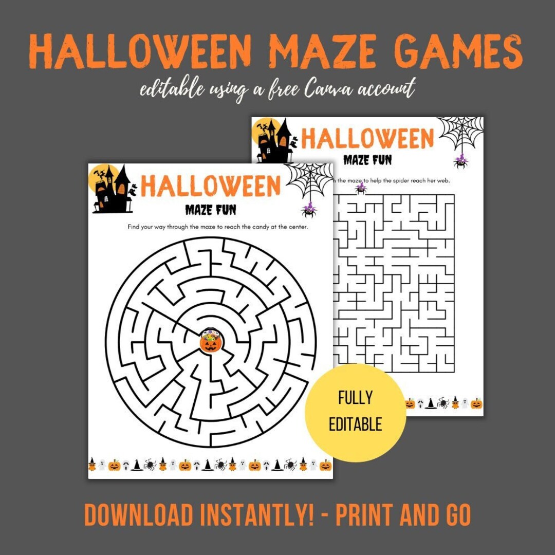 Halloween Activity Printable, Printable Halloween Word Games Puzzles ...