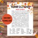 Thanksgiving Digital Download, Word Search, Crossword Puzzle ...