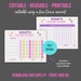 Editable Chore Chart Printable Unicorn Chore Chart for Girls Routine ...