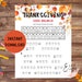 Thanksgiving Digital Download, Word Search, Crossword Puzzle ...