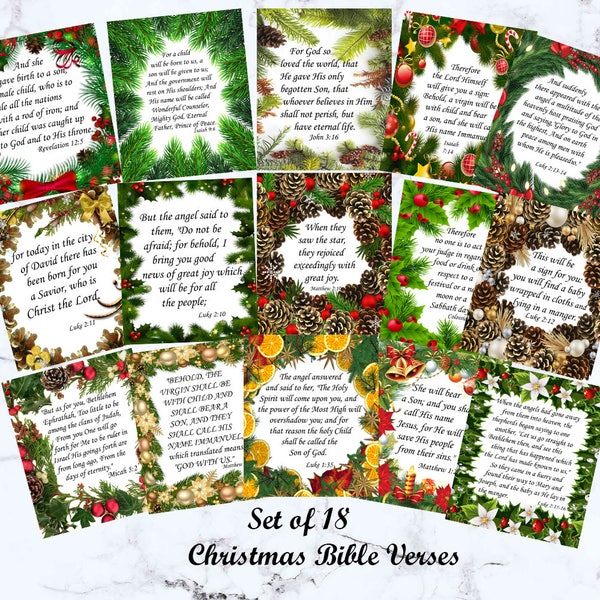 Christmas Scripture - Etsy