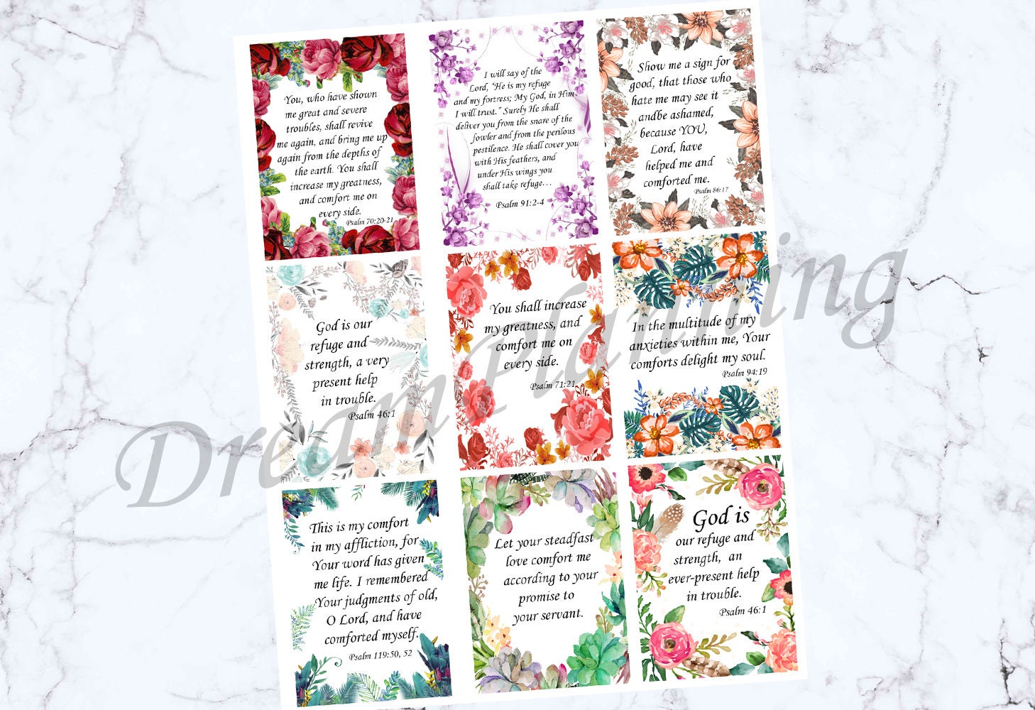 Bible Journaling Cards Bible Template Art Bible Verse Download ...