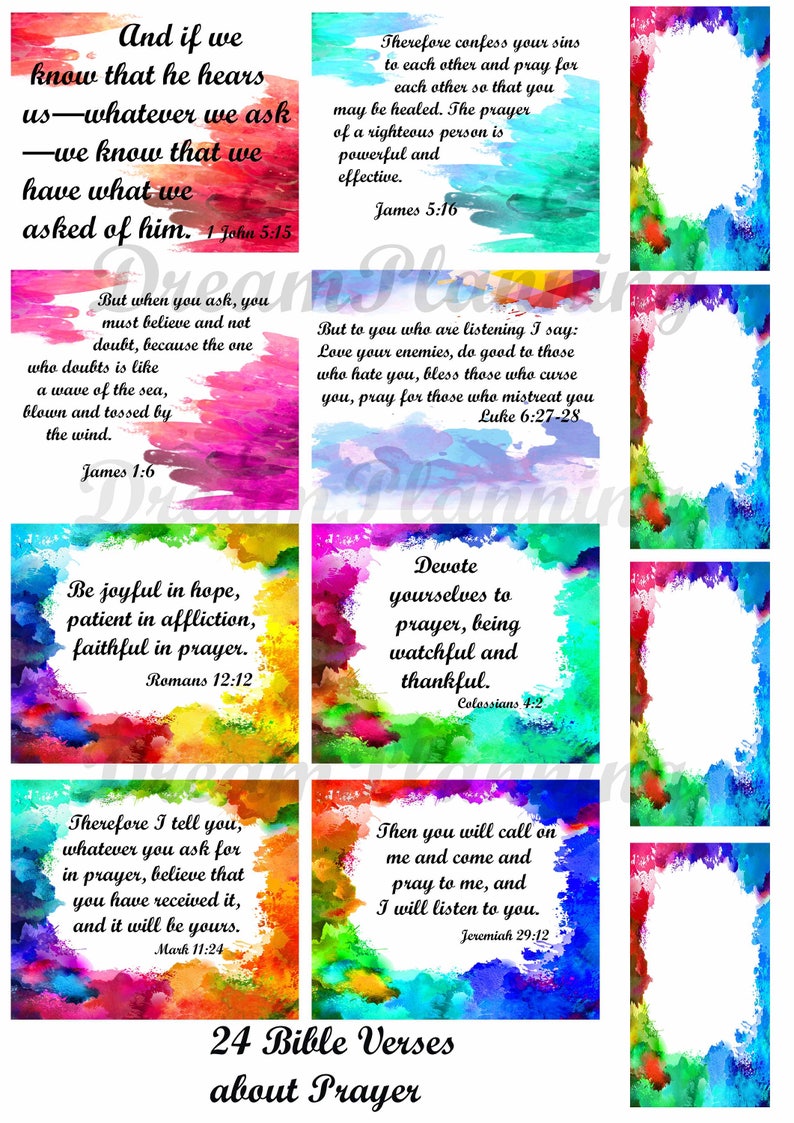 Bible Journaling Printables Prayer Cards Bible Study Cards Pdf Bible ...