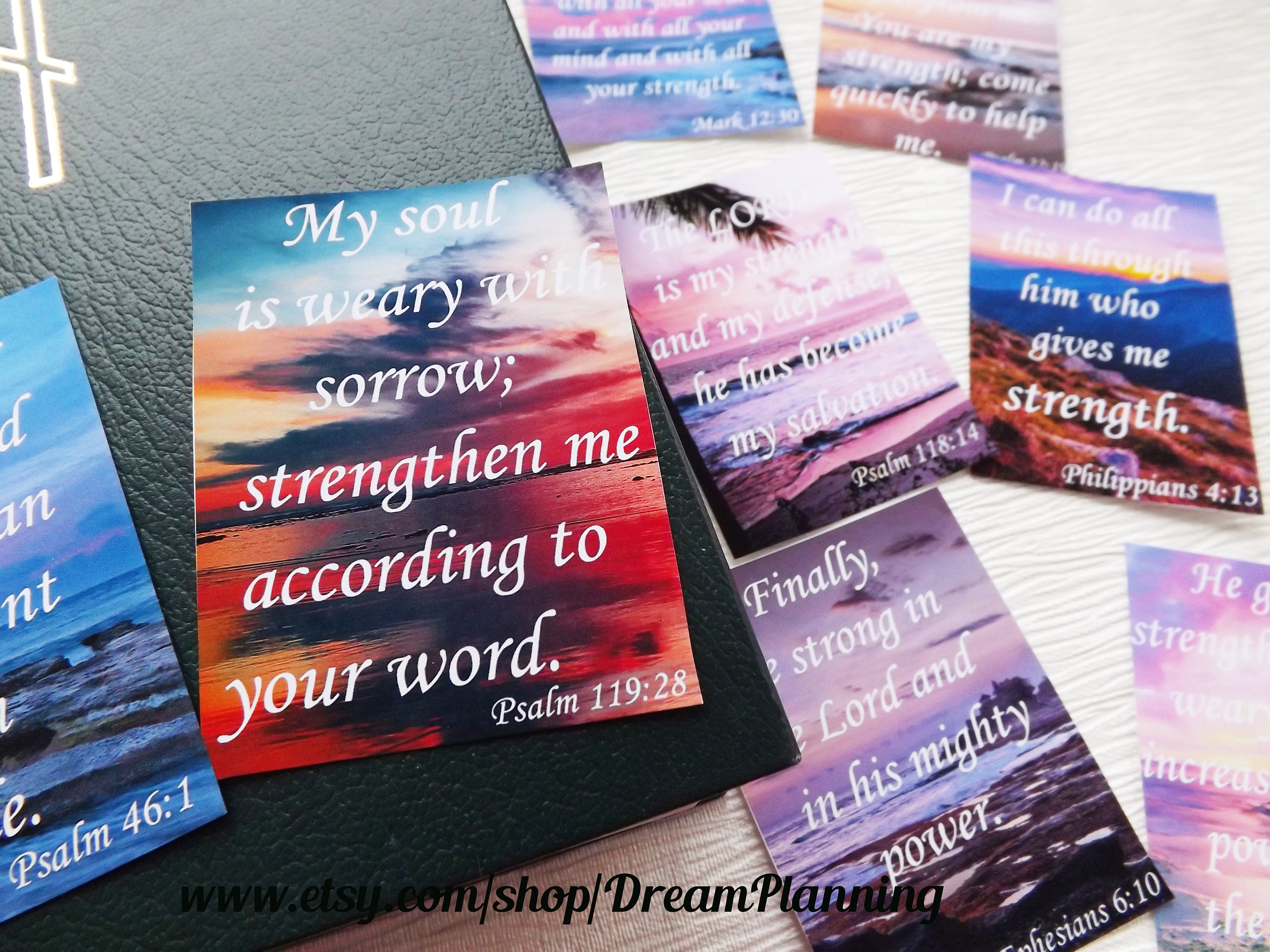 Bible Journaling Scripture Memory Cards Bible Verse Cards - Etsy