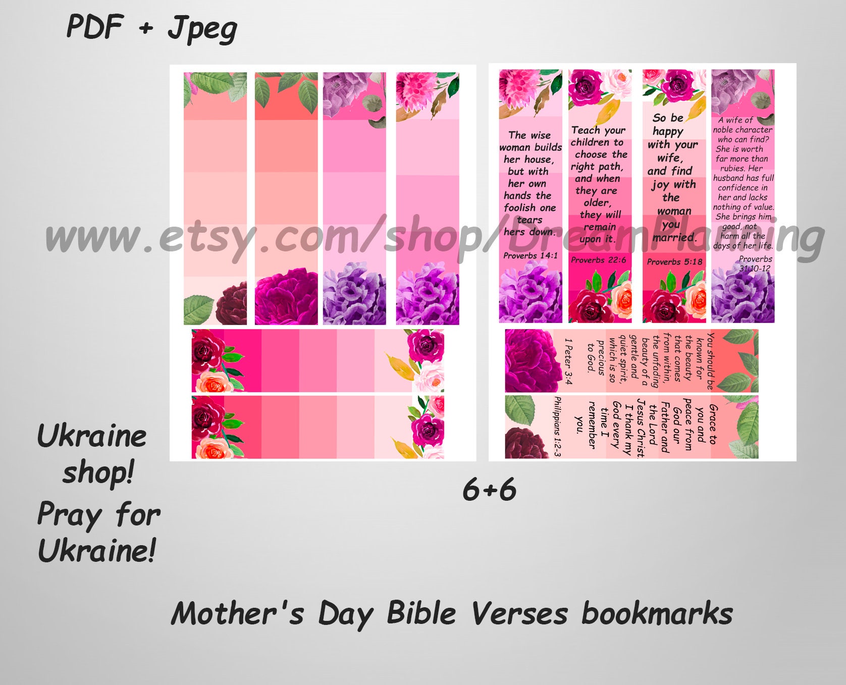 Mothers Day Bible Verses Bookmarks KJV, Christian Mothers Day Printable ...