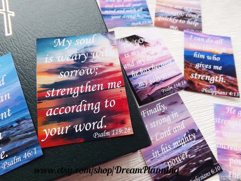 Scripture Cards Printable Bible Journaling Bible Memory Verse - Etsy