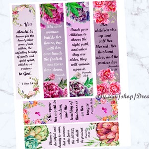 Mother's Day Bible Verses Bookmarks Christian Mother Day Bible ...