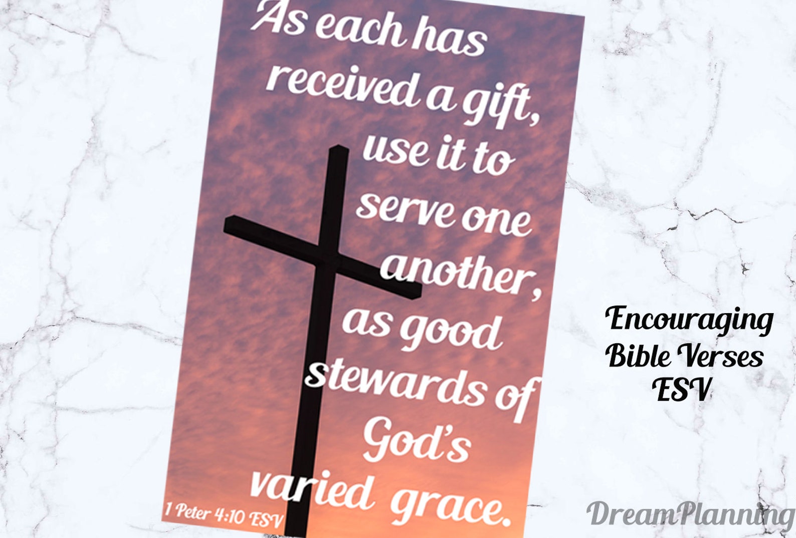 ESV Bible Verse Card Printable Encouraging Bible Verses Scripture Cards ...