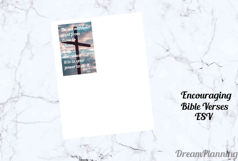 ESV Bible Verse Card Printable Encouraging Bible Verses Scripture Cards ...