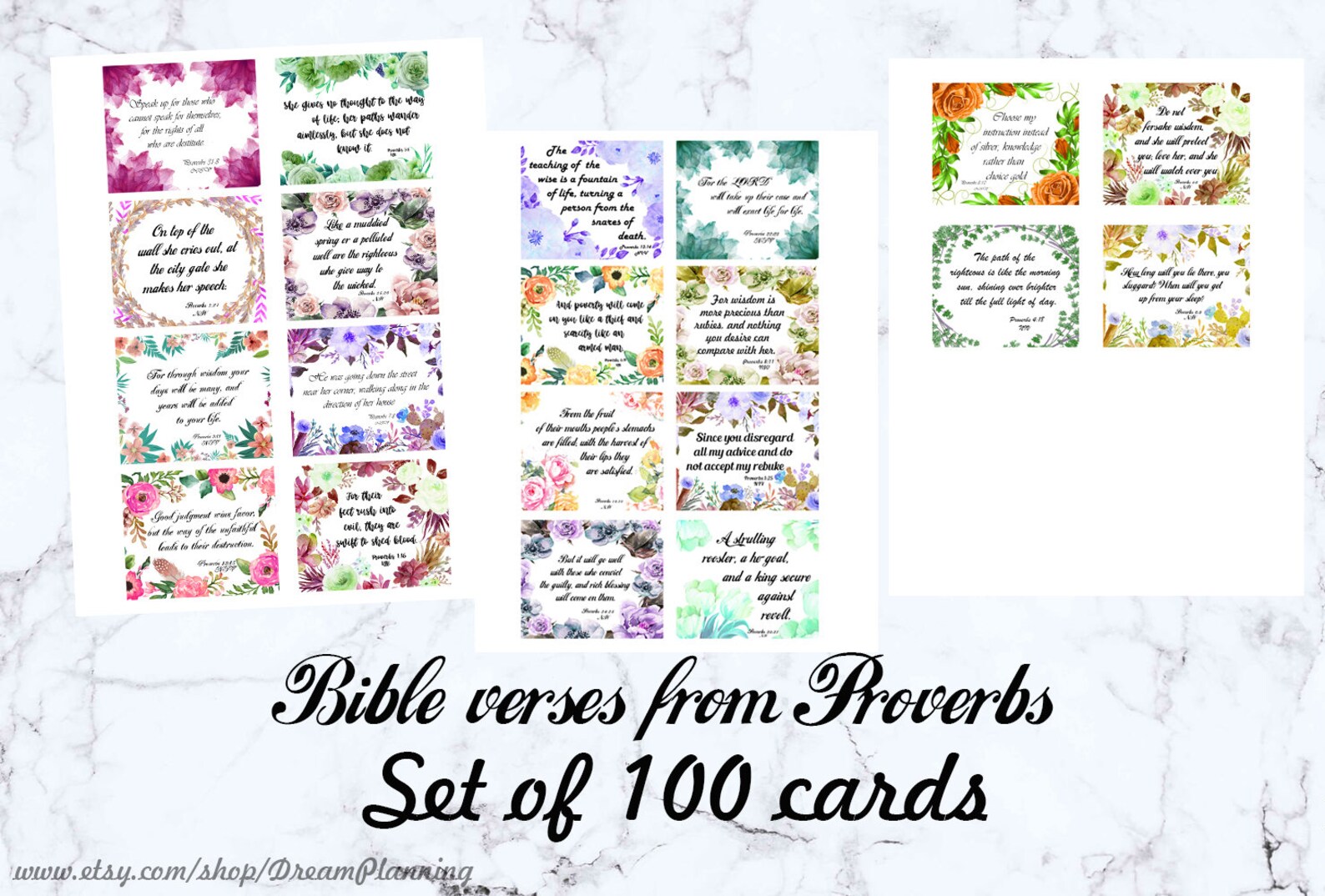 Bible Verse Cards Printable Bible Journaling Cards Scripture | Etsy