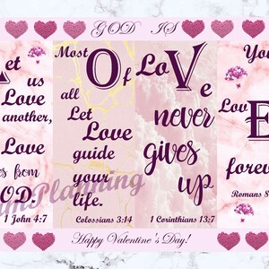 Bible Verse Valentine Card Christian Valentines Valentine's Day ...