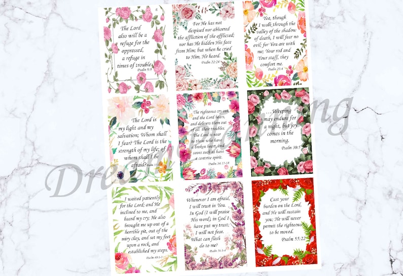 Bible Journaling Cards Bible Template Art Bible Verse Download ...