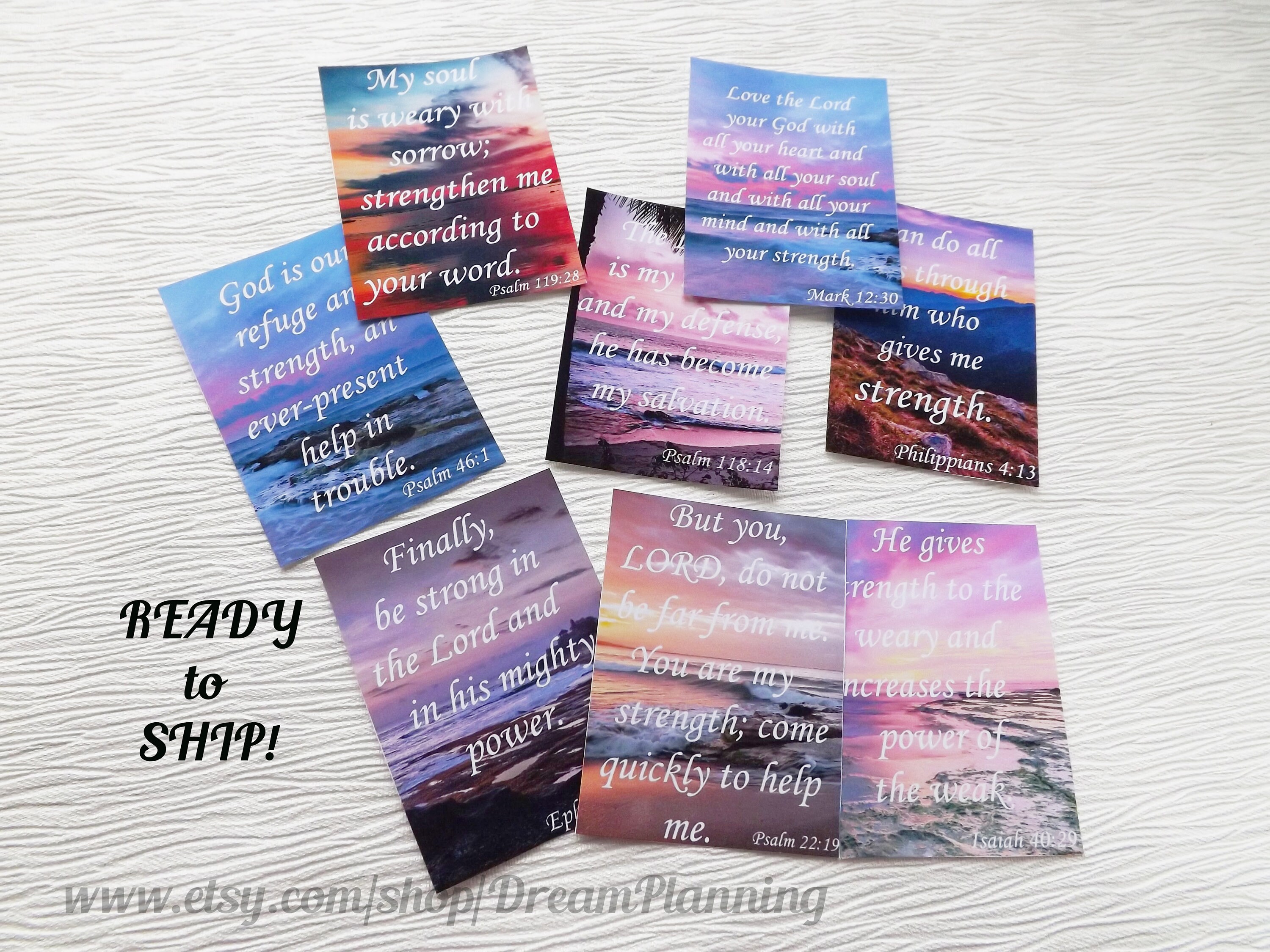 Bible Journaling Scripture Memory Cards Bible Verse Cards - Etsy