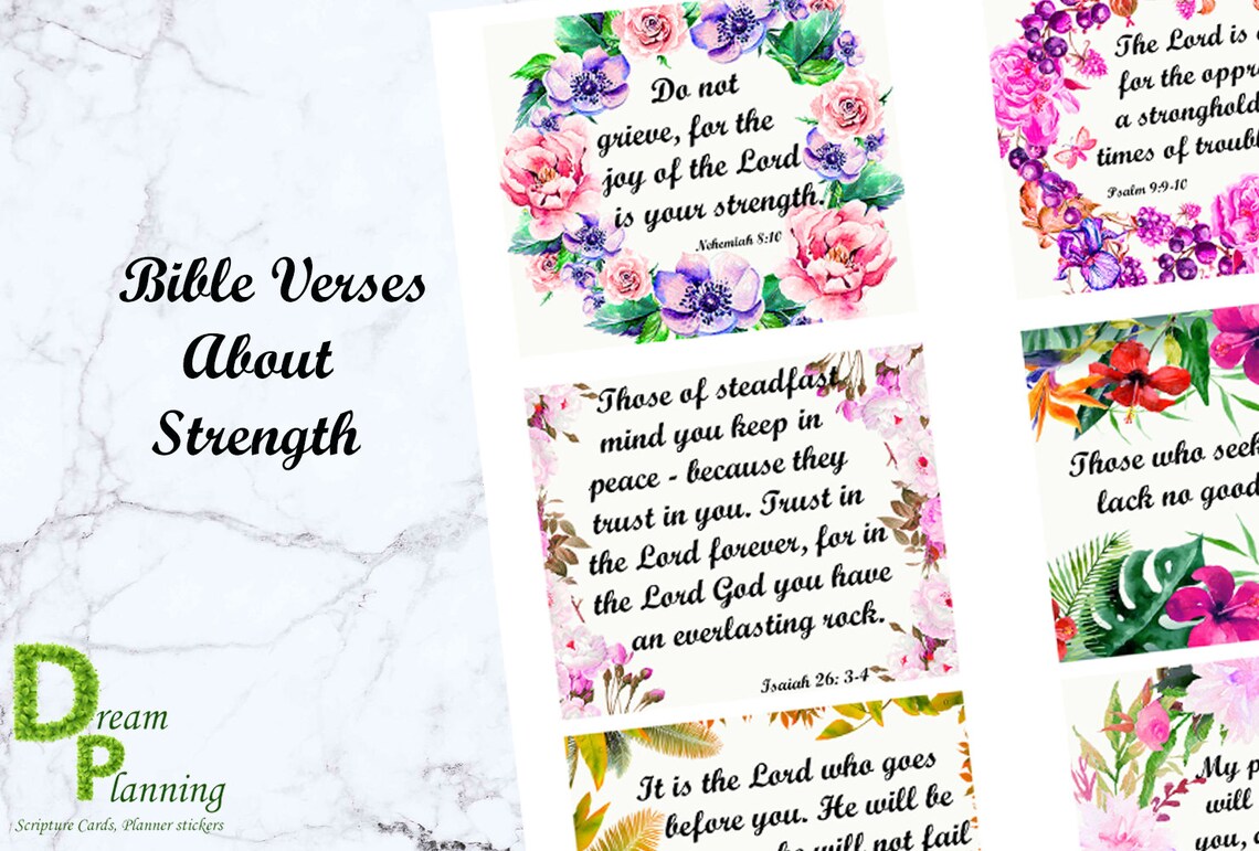Printable Scripture Memory Cards Bible Memory Verse Cards Bible ...