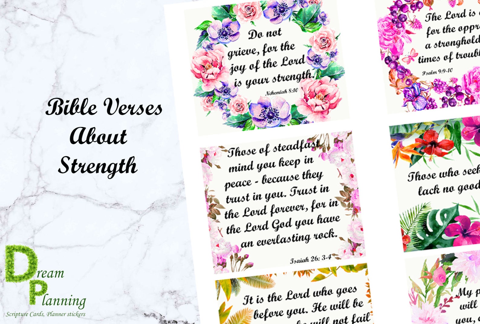 Printable Scripture Memory Cards Bible Memory Verse Cards Bible ...
