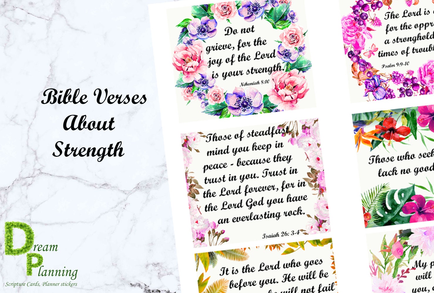 Printable Scripture Memory Cards Bible Memory Verse Cards Bible ...