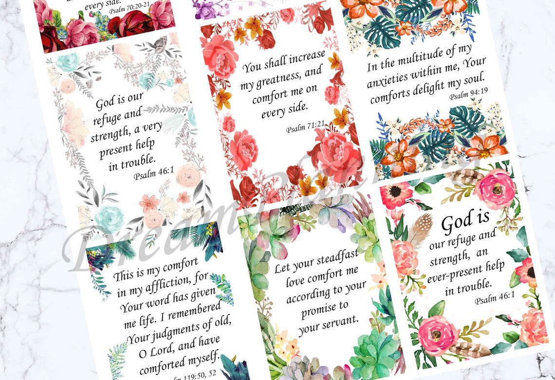 Bible Journaling Cards Bible Template Art Bible Verse Download ...