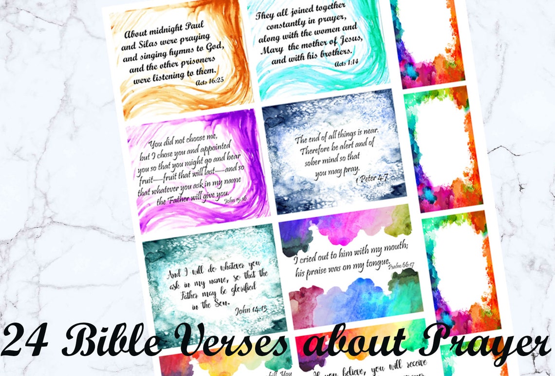 Bible Journaling Printables Prayer Cards Bible Study Cards Pdf Bible ...
