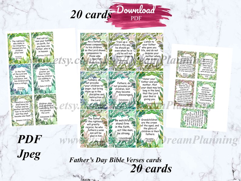 Mens Bible Verse Cards, Father’s Day Bible Verse Cards, Scripture for ...