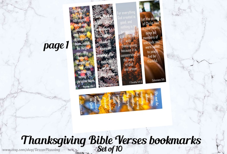 Thanksgiving Bible Verses Bookmarks Bible Bookmarks Christian Bookmarks ...