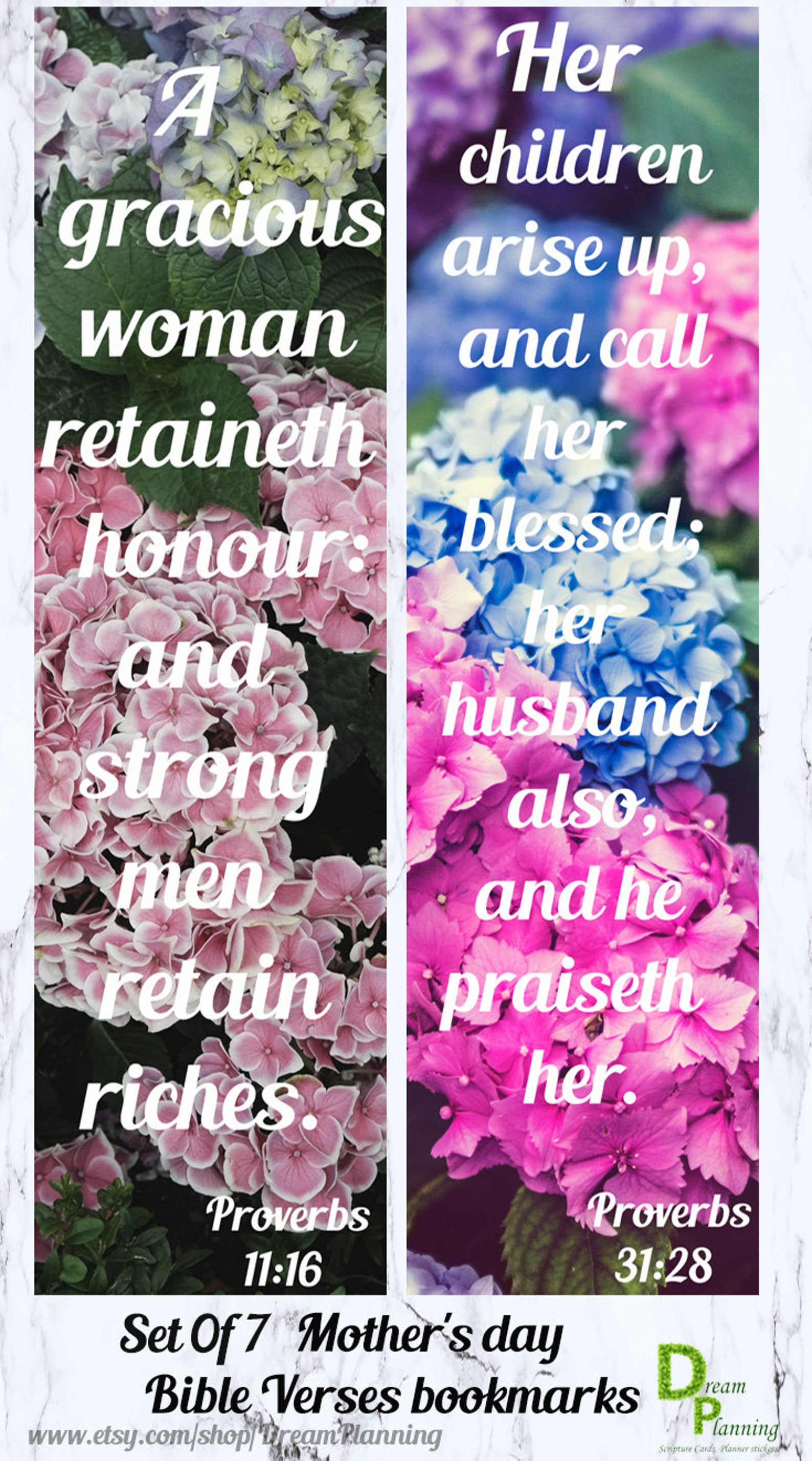 Christian Bookmarks for Women Mother's Day Bible Verses Bookmarks ...