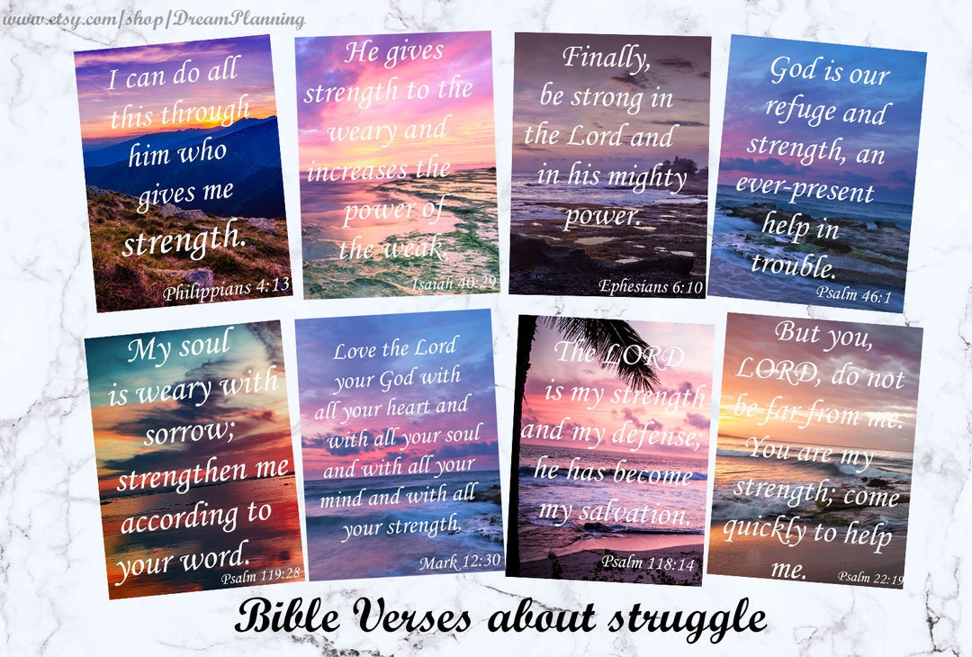 Scripture Cards Printable Bible Journaling Bible Memory Verse - Etsy