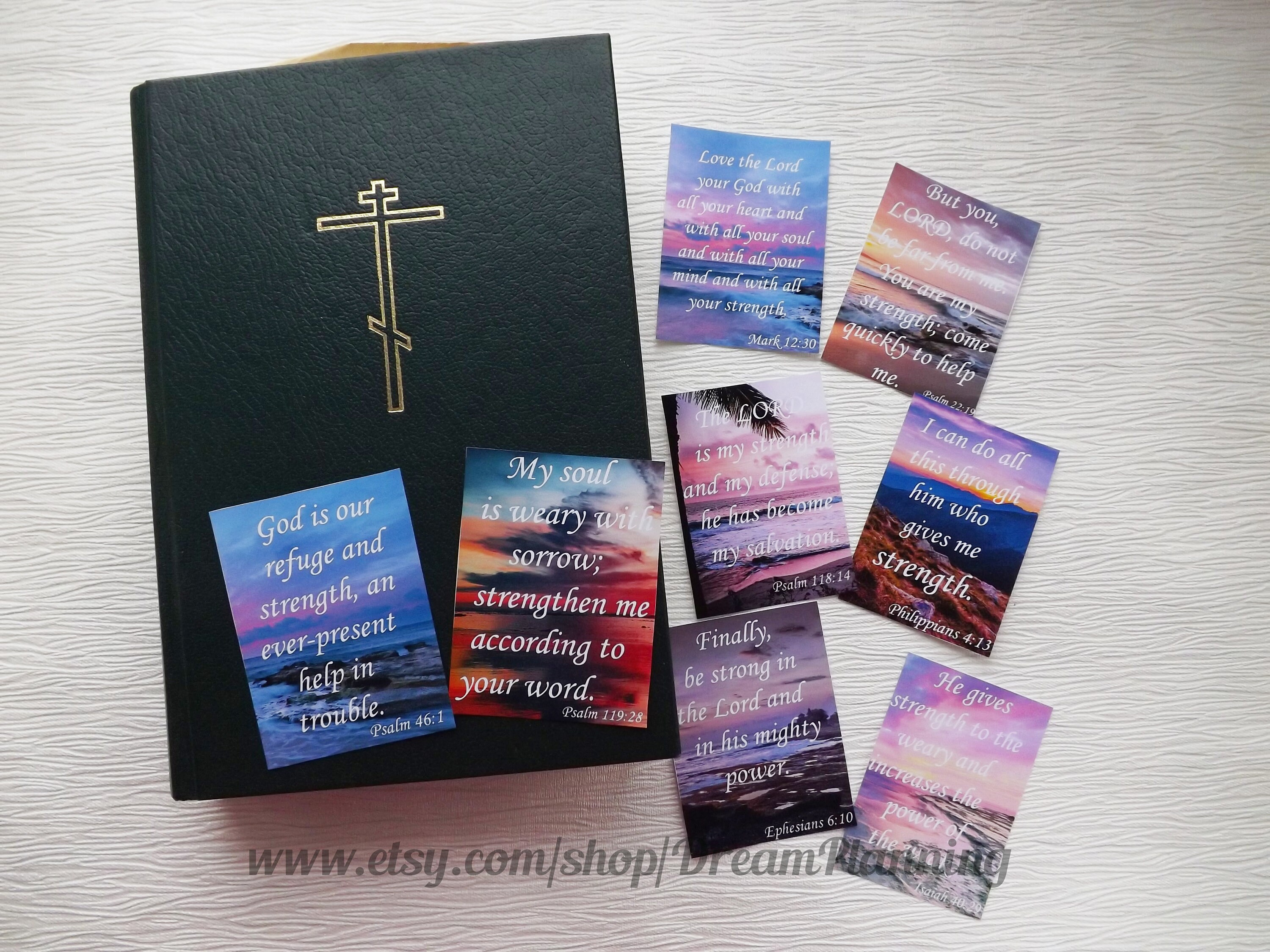 Bible Journaling Scripture Memory Cards Bible Verse Cards - Etsy