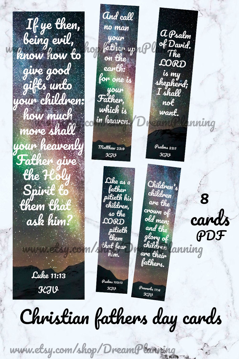 Father’s Day Bible Verses Bookmarks, KJV Bible Study, Christian Fathers ...