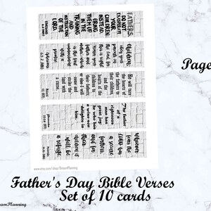 Christian Bookmarks Printable Fathers Day Bible Verses Cards Scripture ...