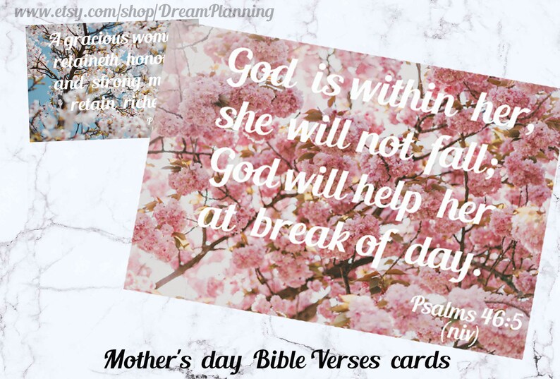 Mother's Day Bible Verses Cards Bible Journaling Cards Bible Bookmarks ...