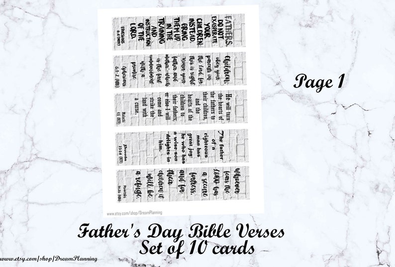 Christian Bookmarks Printable Fathers Day Bible Verses Cards Scripture ...