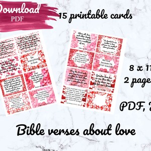 Valentine's Day Scripture Cards, Bible Verse Cards, Bible Verses About ...