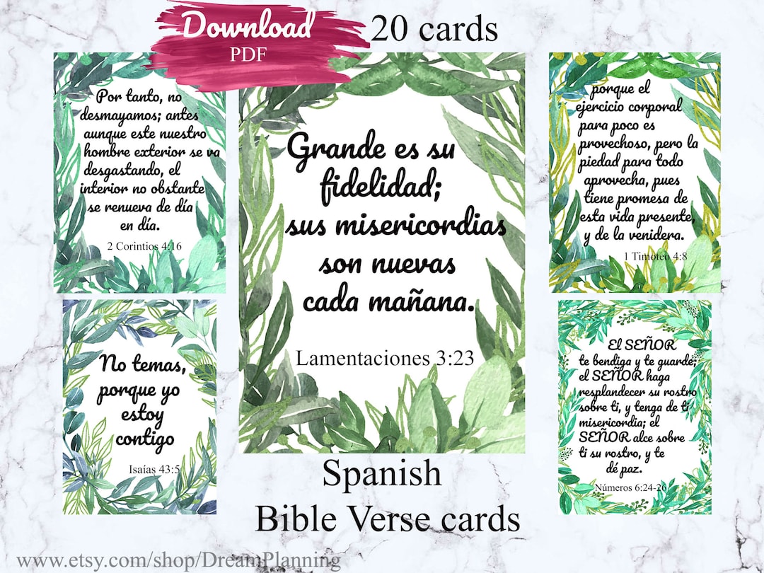 Spanish Bible Verses Cards, Versiculos Para Hombres, Men's Bible Verses ...