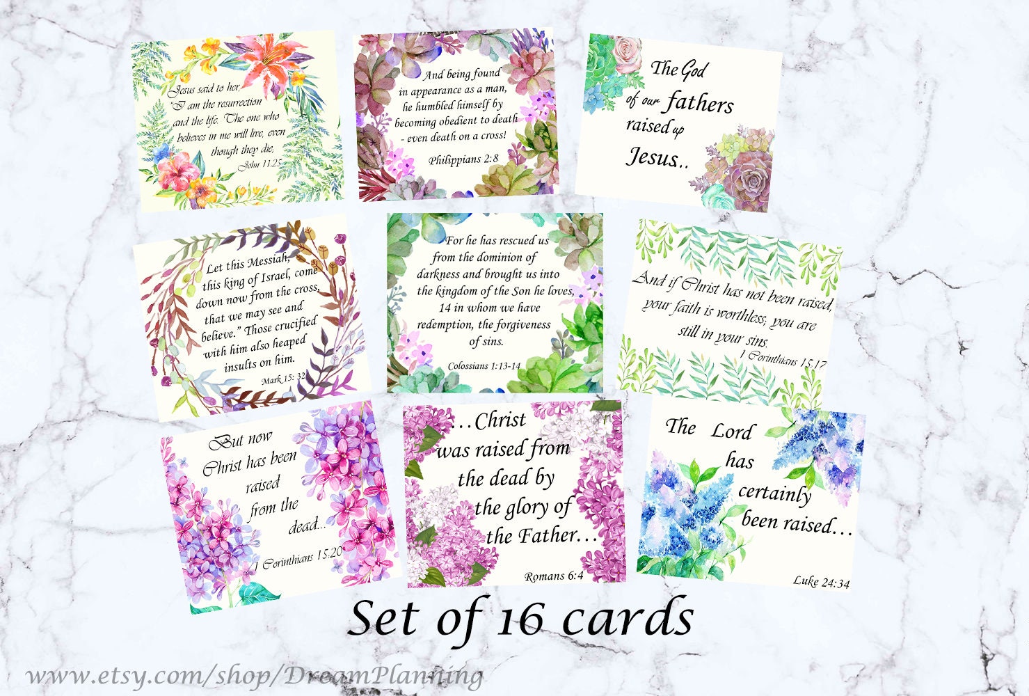 Easter Bible Verses Cards Scripture Memory Cards ESV Scripture Study ...