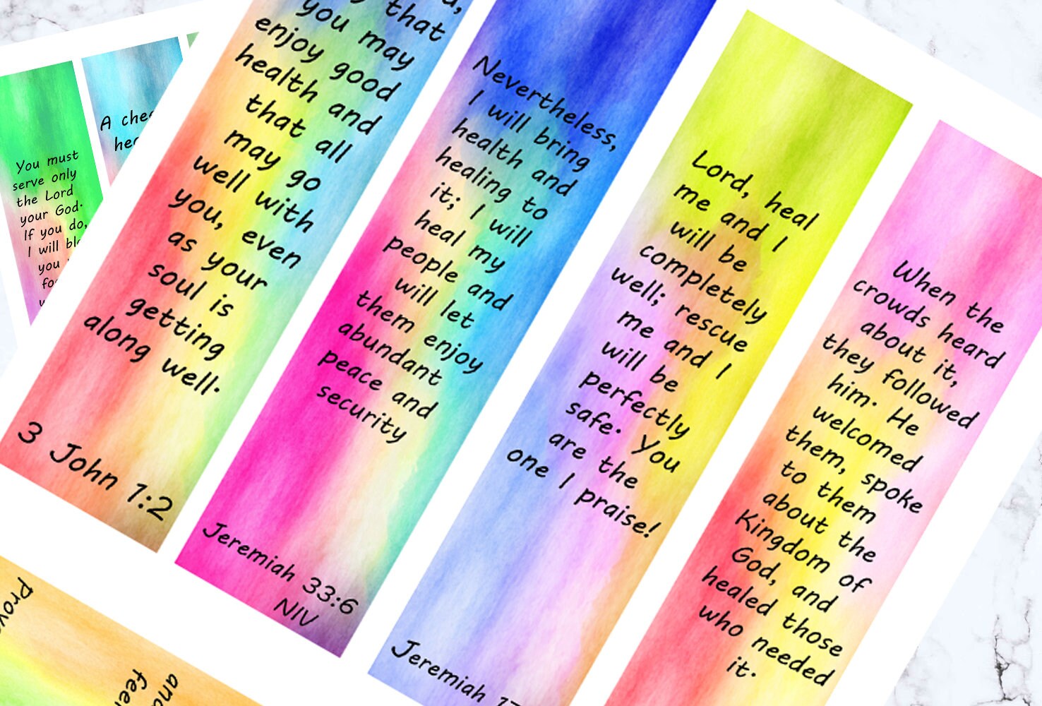 Bible Verse Cards Printable Christian Bookmarks Bible Verses - Etsy