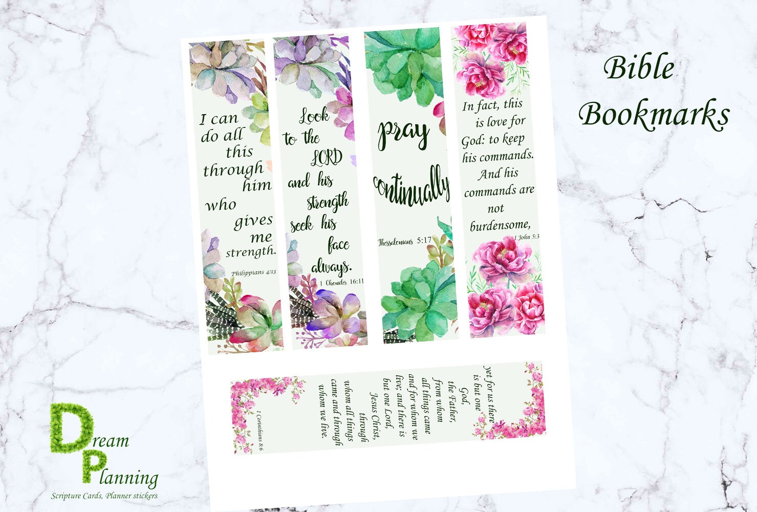 Bible Bookmarks Christian Bookmark Scripture Bookmark Bible - Etsy
