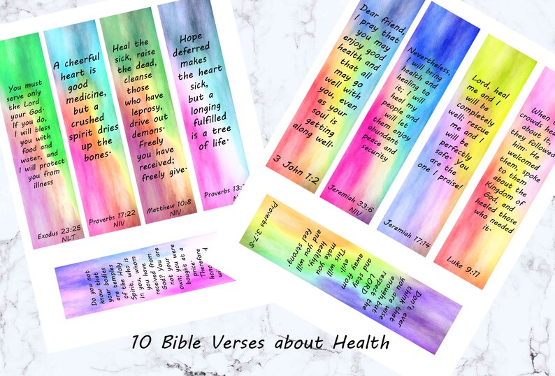 Bible Verse Cards Printable Christian Bookmarks Bible Verses - Etsy