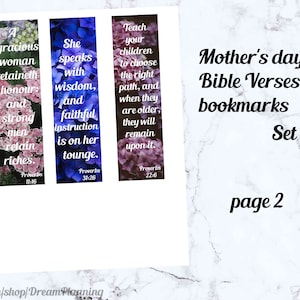 Christian Bookmarks for Women Mother's Day Bible Verses Bookmarks ...