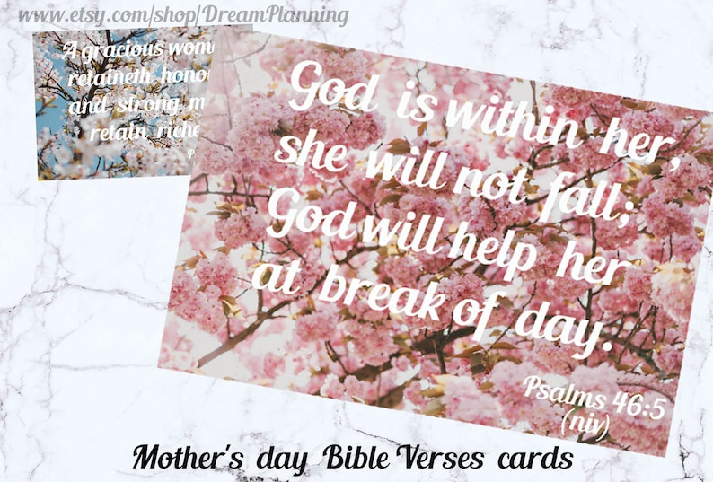 Mother's Day Bible Verses Cards Bible Journaling Cards Bible Bookmarks ...